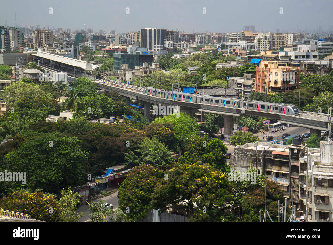 Mumbai metro ghatkopar to versova, mumbai, maharashtra, india, asia ...