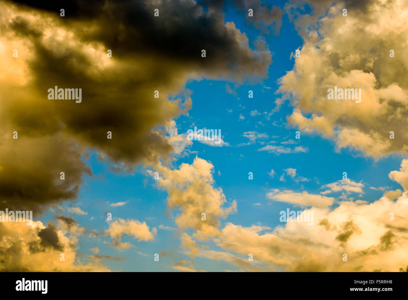Colored Clouds at Sunset Stock Photo - Alamy