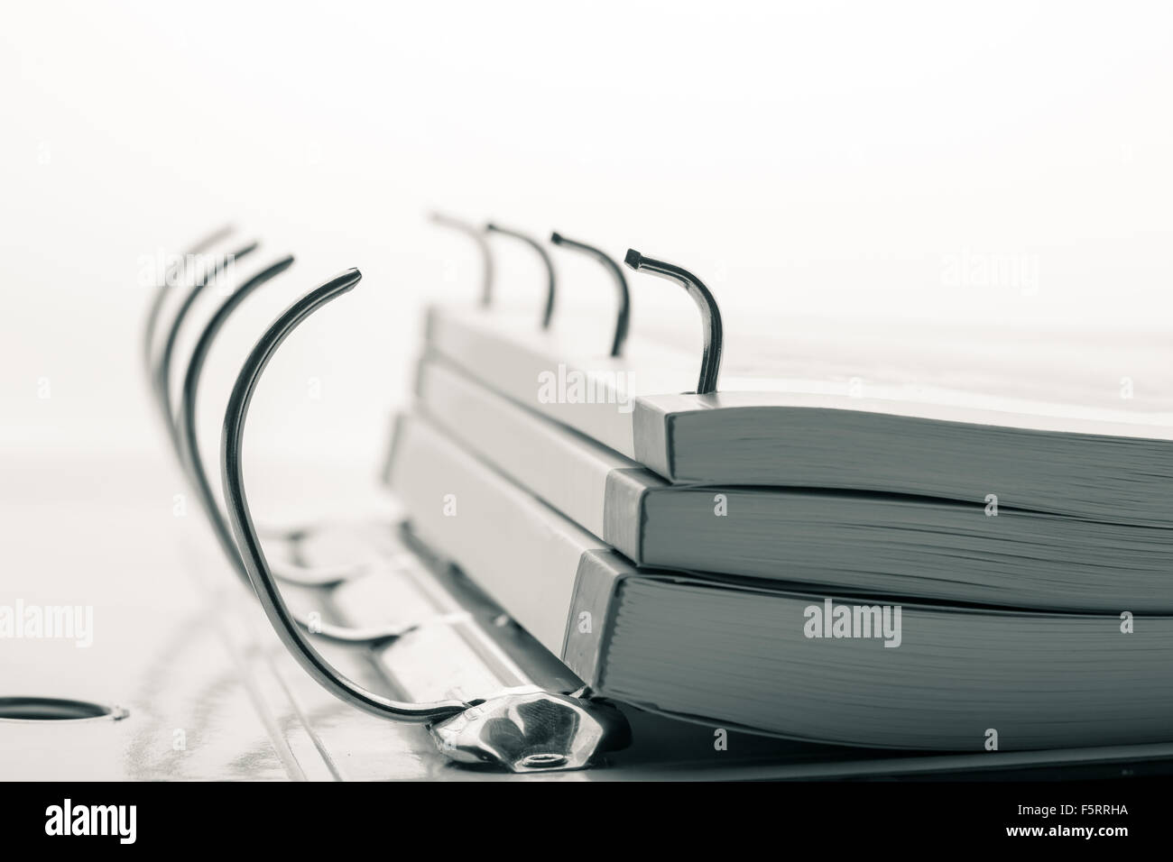 Open file folder with catalogs closeup Stock Photo - Alamy