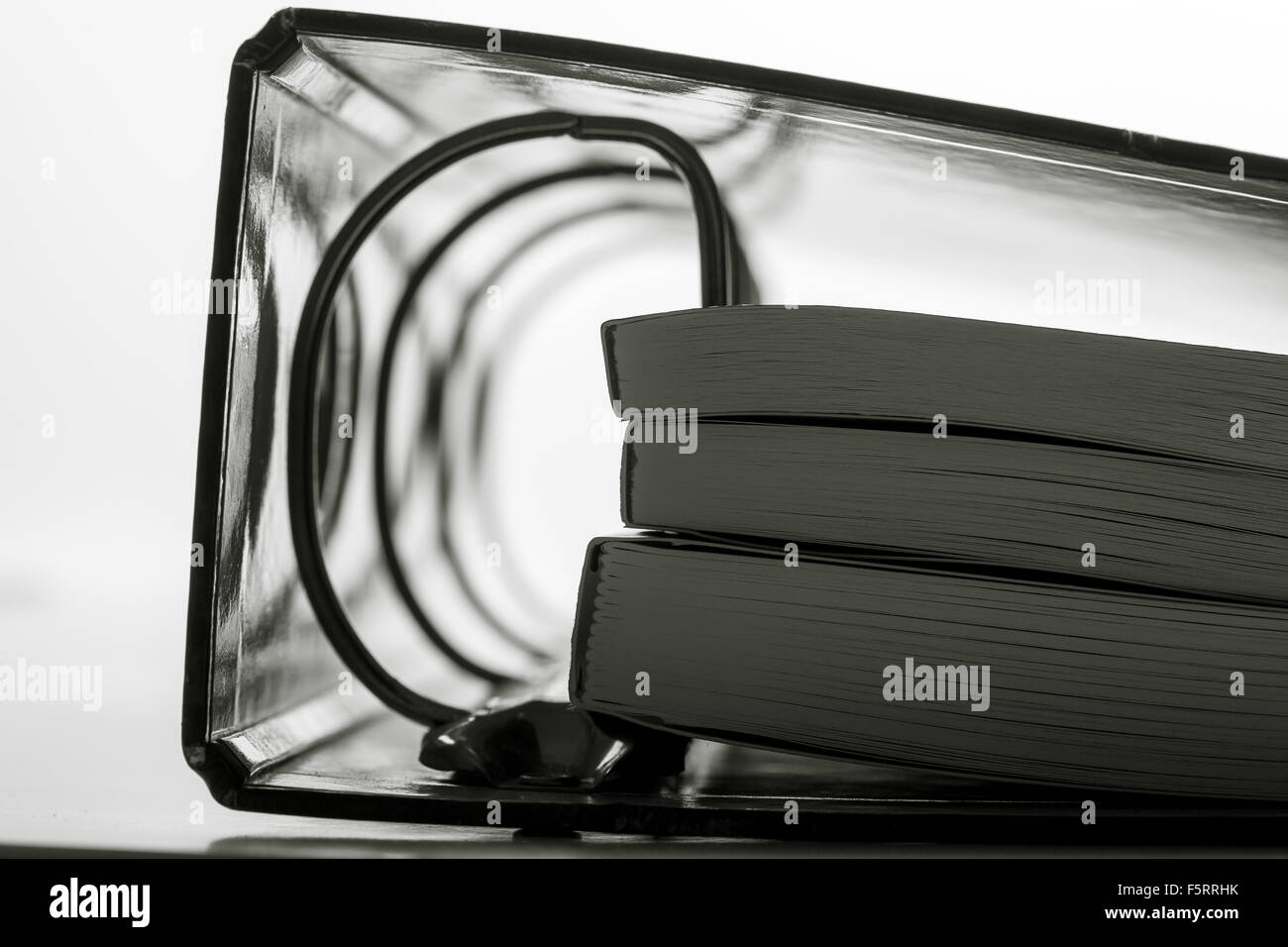 Closed file folder with catalogs closeup Stock Photo - Alamy