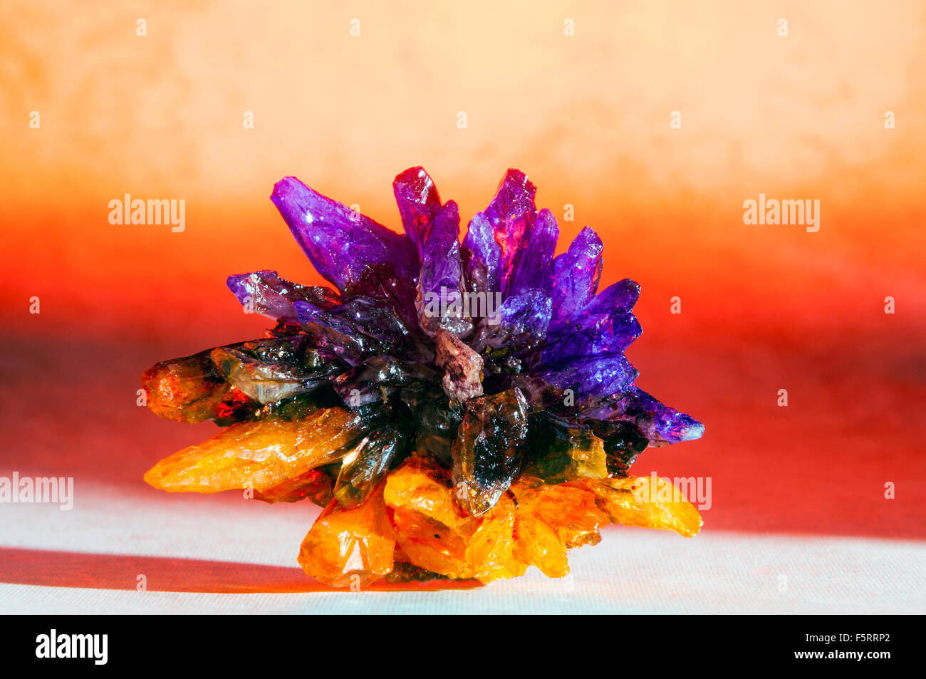 African crystal druzy mineral stone in studio setting Stock Photo - Alamy
