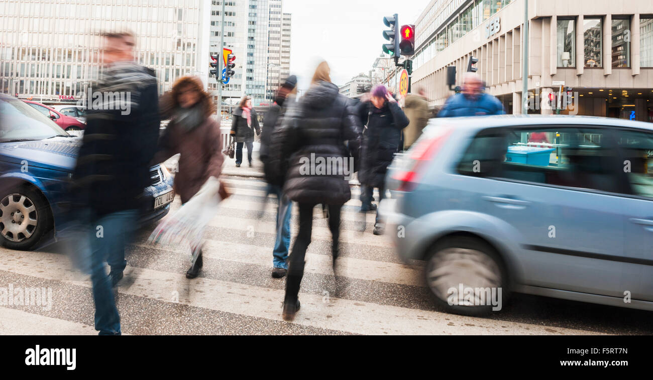 Swedish pedestrian crossing sign hi-res stock photography and images ...