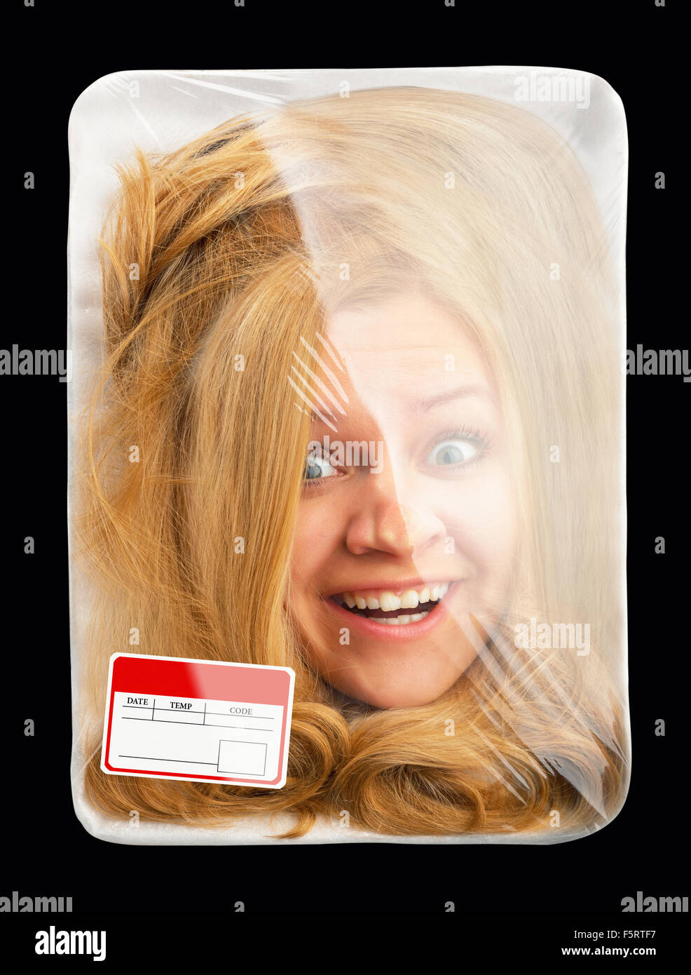Head wrapped in plastic hi-res stock photography and images - Alamy