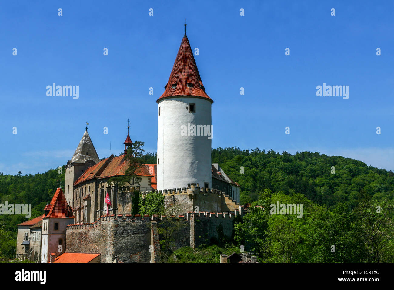 Panorama view krivoklat castle hi-res stock photography and images - Alamy