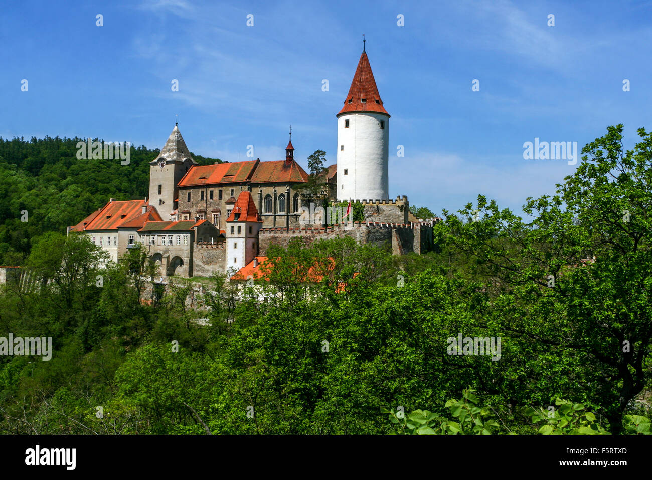 Krivoklat Castle is a monumental medieval royal castle, in Central ...
