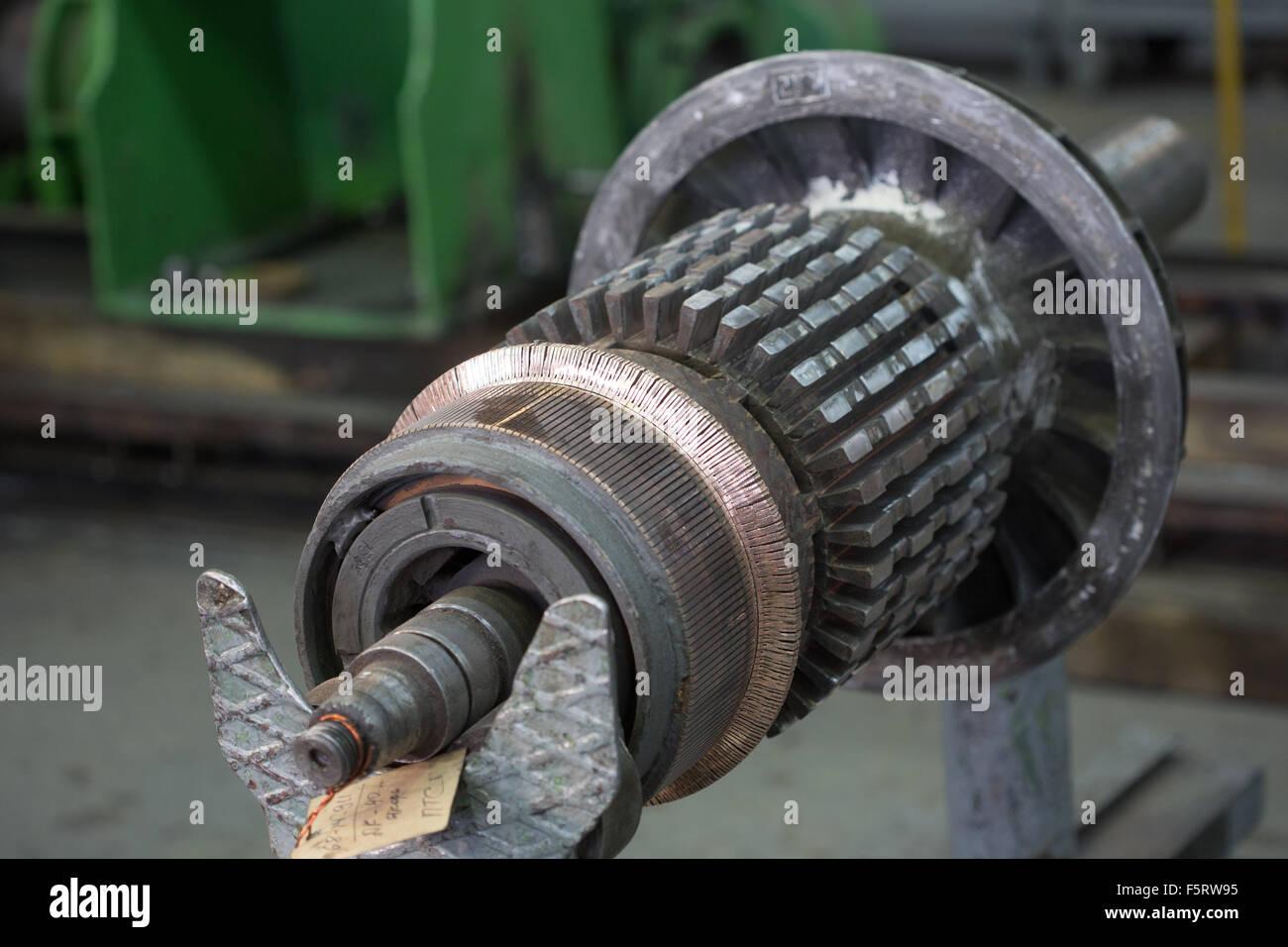 Stator of a big electric motor Stock Photo - Alamy