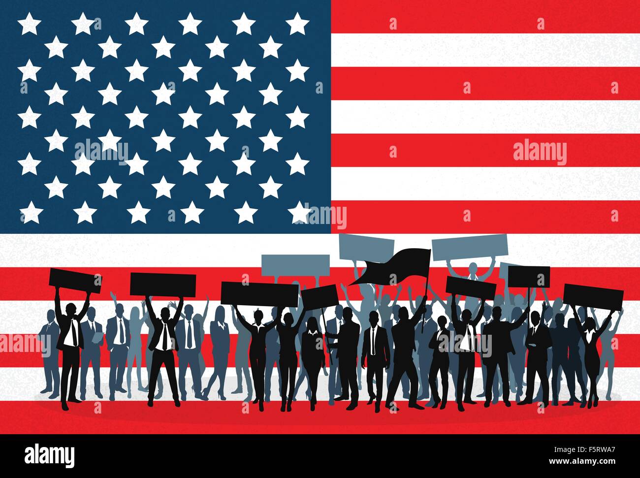 Employee protest us Stock Vector Images - Alamy