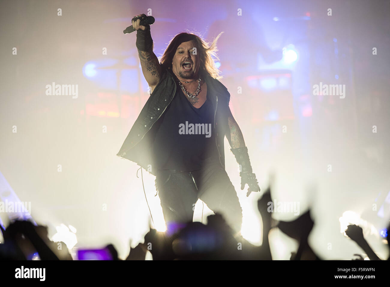 Stuttgart, Germany. 08th Nov, 2015. Vince Neil, singer in the band ...
