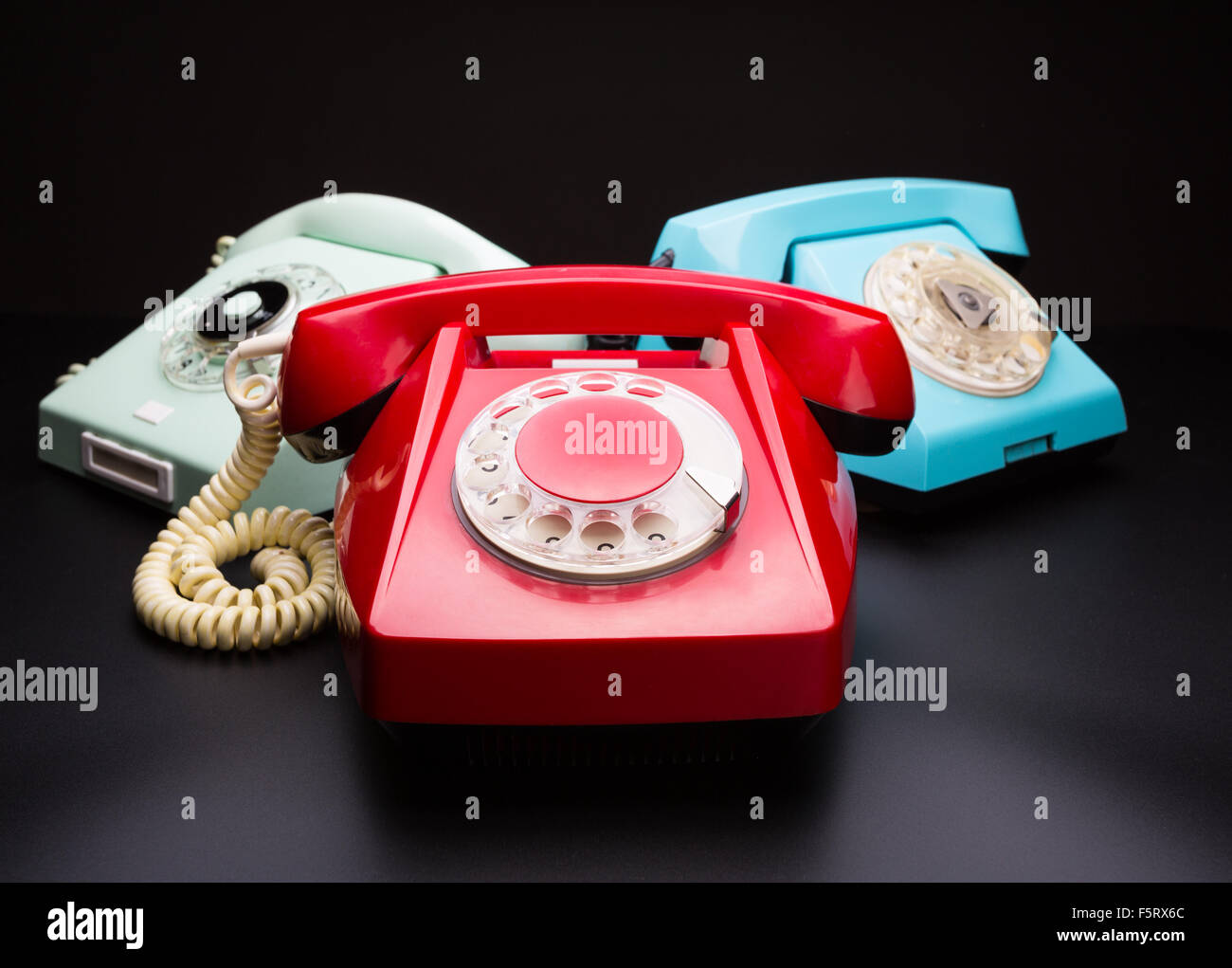 Old fashioned dial telephones hi-res stock photography and images - Alamy