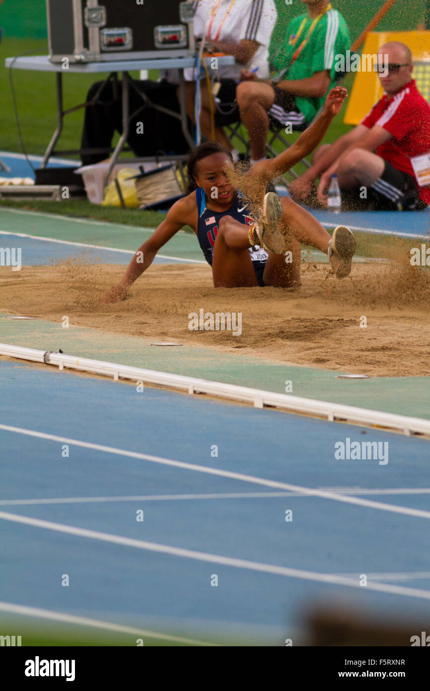 Robin Reynolds from USA,Long Jump event of the 20th World Junior ...