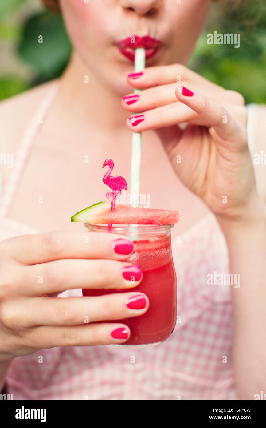 Watermelon middle section hi-res stock photography and images - Alamy