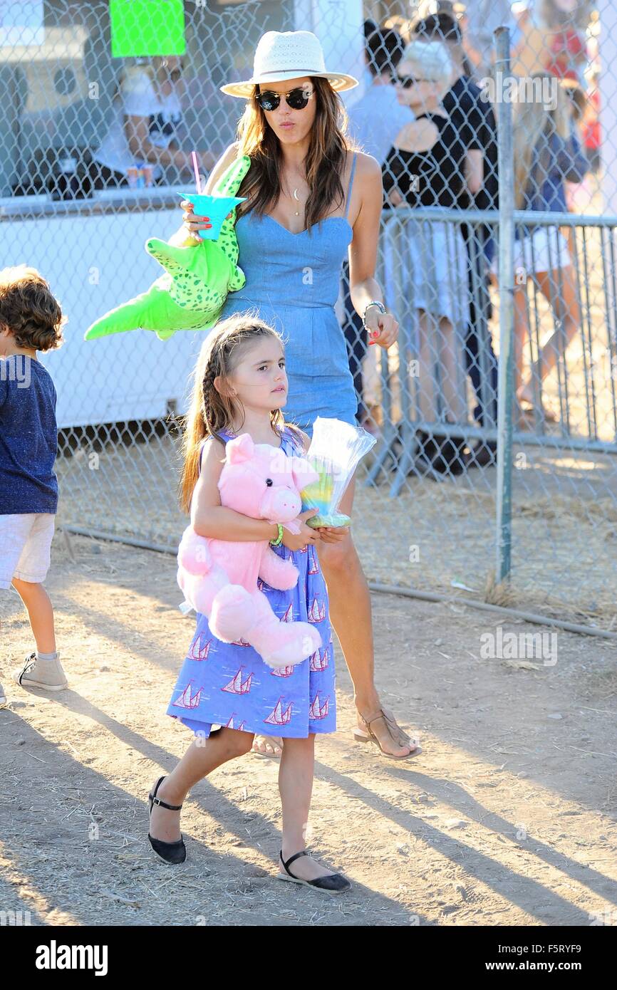 Alessandra Ambrosio takes her children, Anja Louise and Noah Phoenix to ...