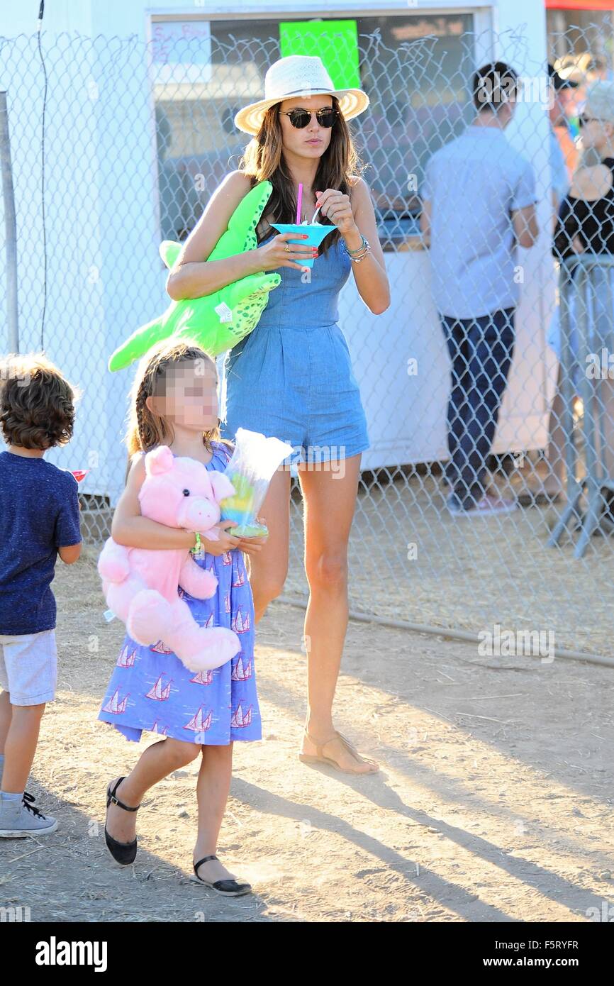 Alessandra Ambrosio takes her children, Anja Louise and Noah Phoenix to ...