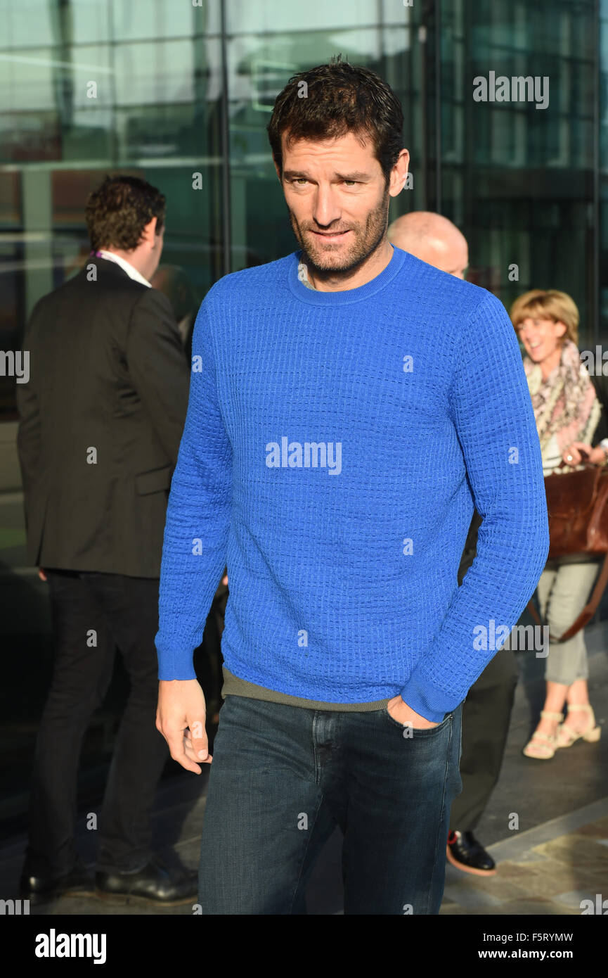 Mark Webber at the BBC Breakfast studios to promote his book 'Aussie ...