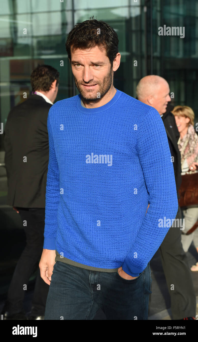 Mark Webber at the BBC Breakfast studios to promote his book 'Aussie ...