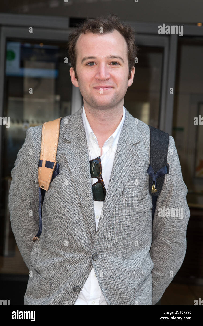 Chris Baio pictured arriving at the Radio 2 studio Featuring: Chris ...