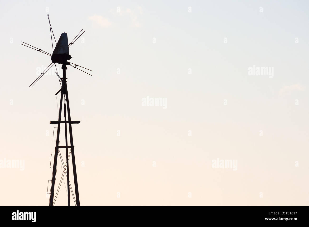Classic Vintage Windmill Building Stock Photo - Alamy