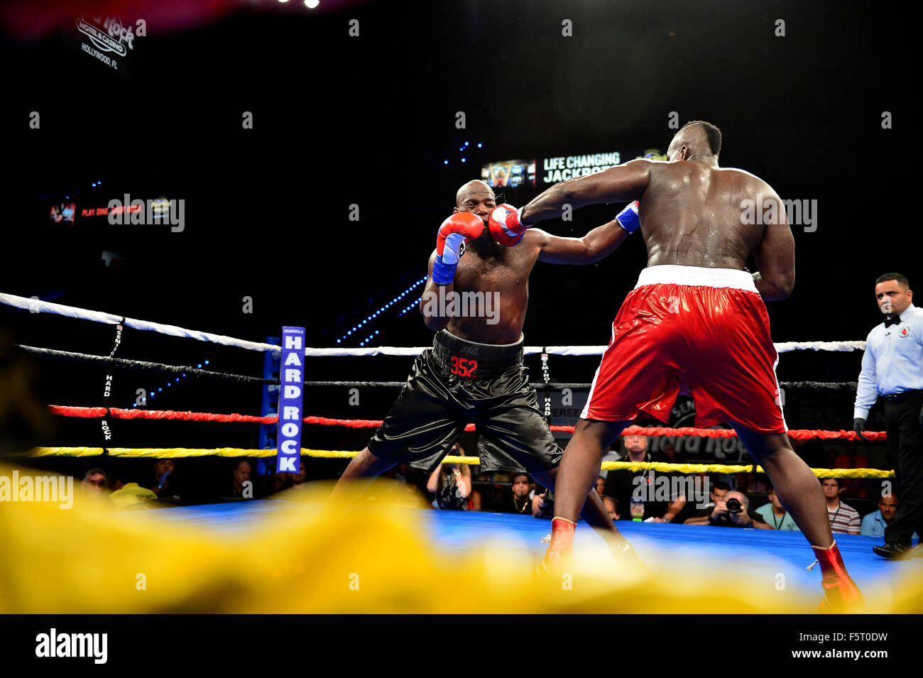 fight during the World Heavyweight Champions Fight Night at Hard Rock ...