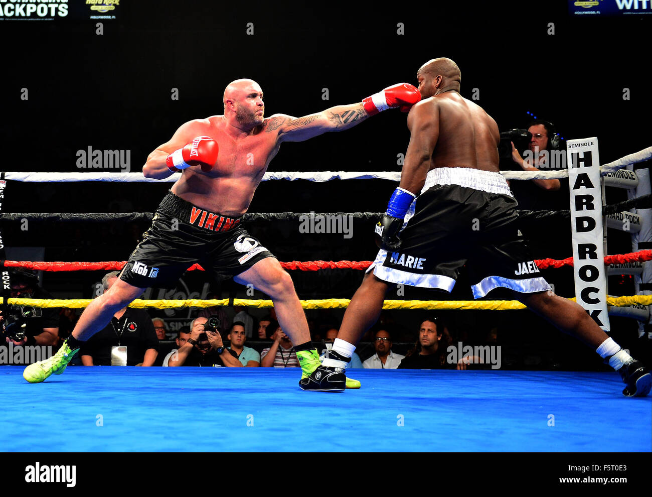 fight during the World Heavyweight Champions Fight Night at Hard Rock ...