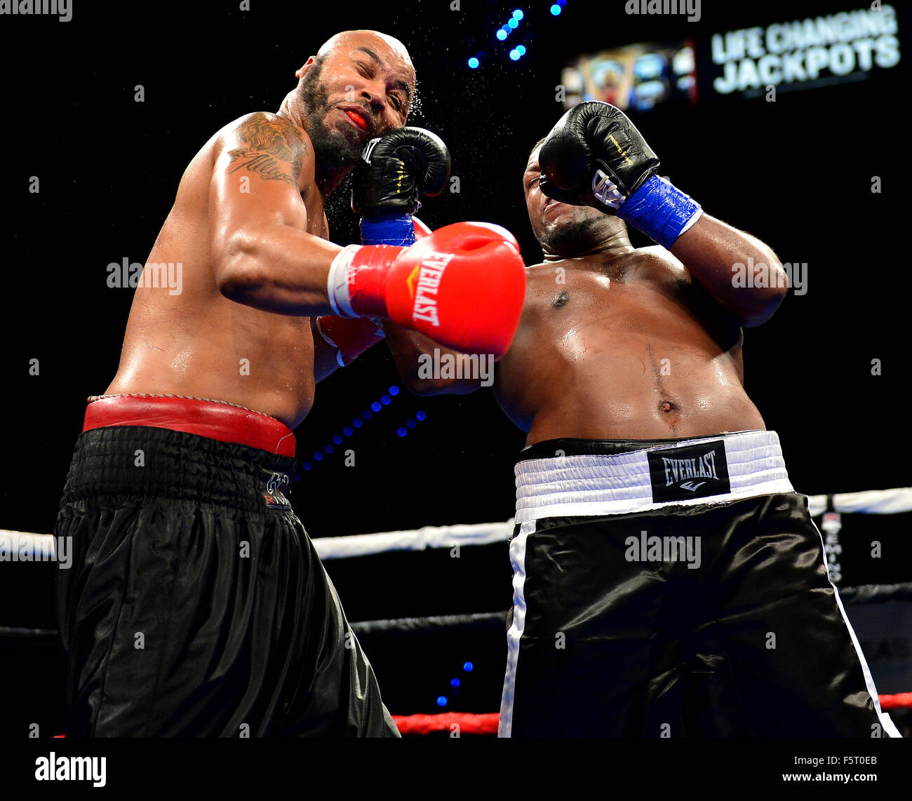 fight during the World Heavyweight Champions Fight Night at Hard Rock ...