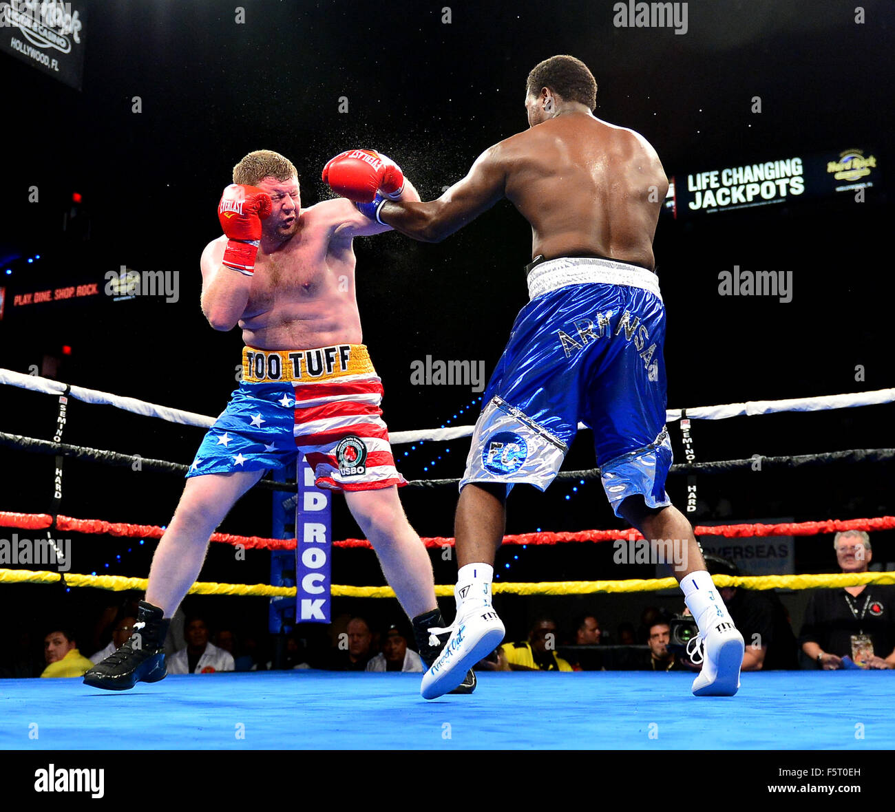 fight during the World Heavyweight Champions Fight Night at Hard Rock ...