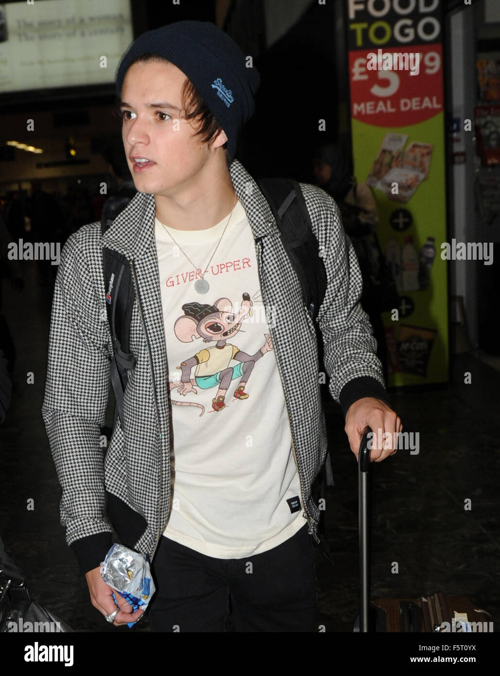 The Vamps band members seen at Euston railway station in London ...