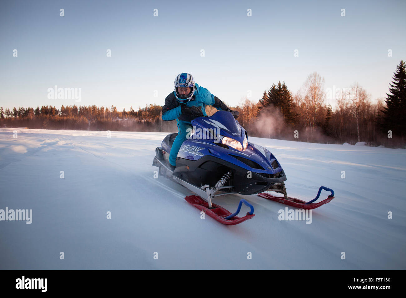 Snowmobiling sweden hi-res stock photography and images - Alamy