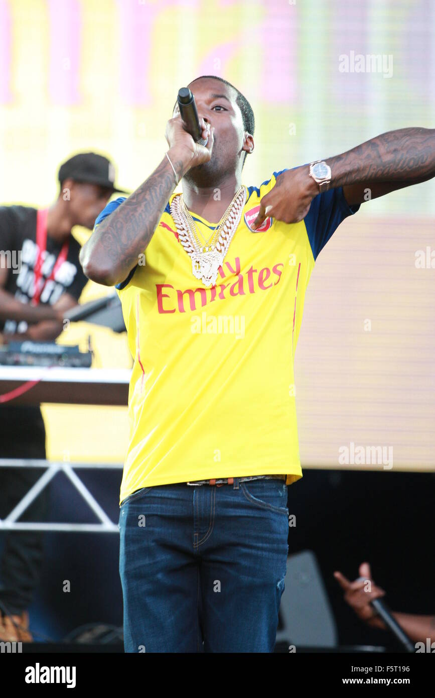 Rapper Meek Mill performed live at the Made In America Concert in ...