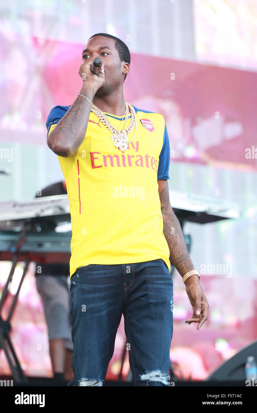 Rapper Meek Mill performed live at the Made In America Concert in ...