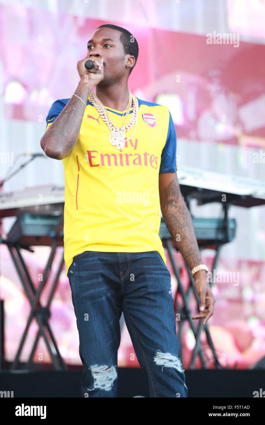 Rapper Meek Mill performed live at the Made In America Concert in ...