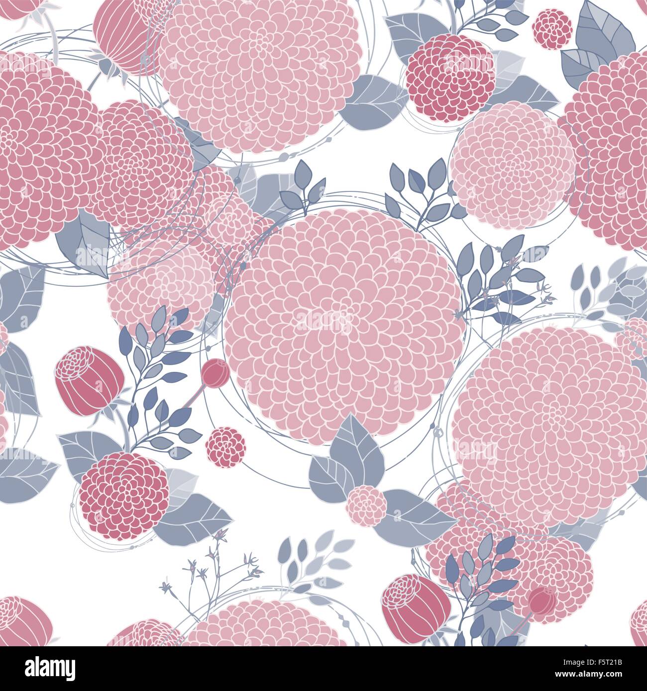 Seamless texture with asters Stock Vector Image & Art - Alamy