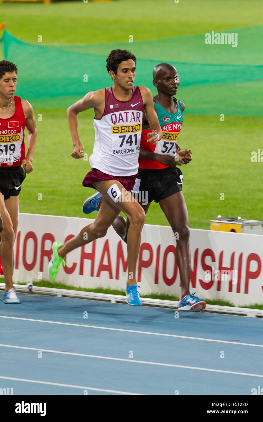Hamza Driouch of Qatar during 1500 meters event of the 20th World ...