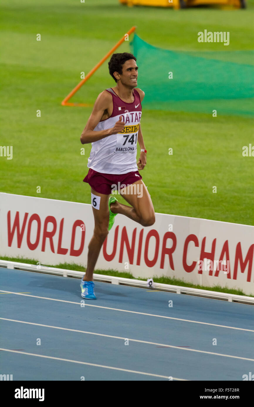 Hamza Driouch of Qatar during 1500 meters event of the 20th World ...
