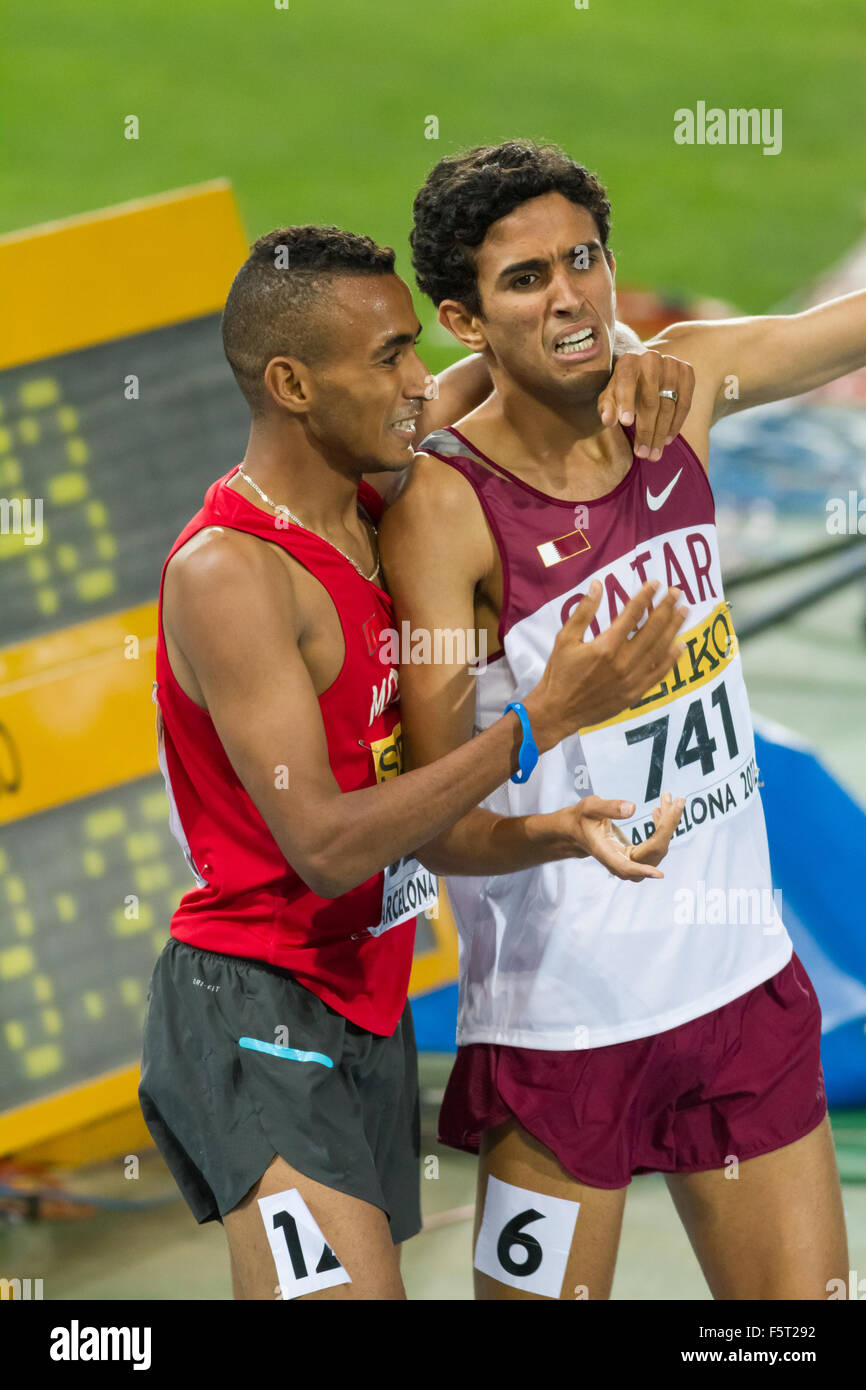 Hamza Driouch of Qatar during 1500 meters event of the 20th World ...