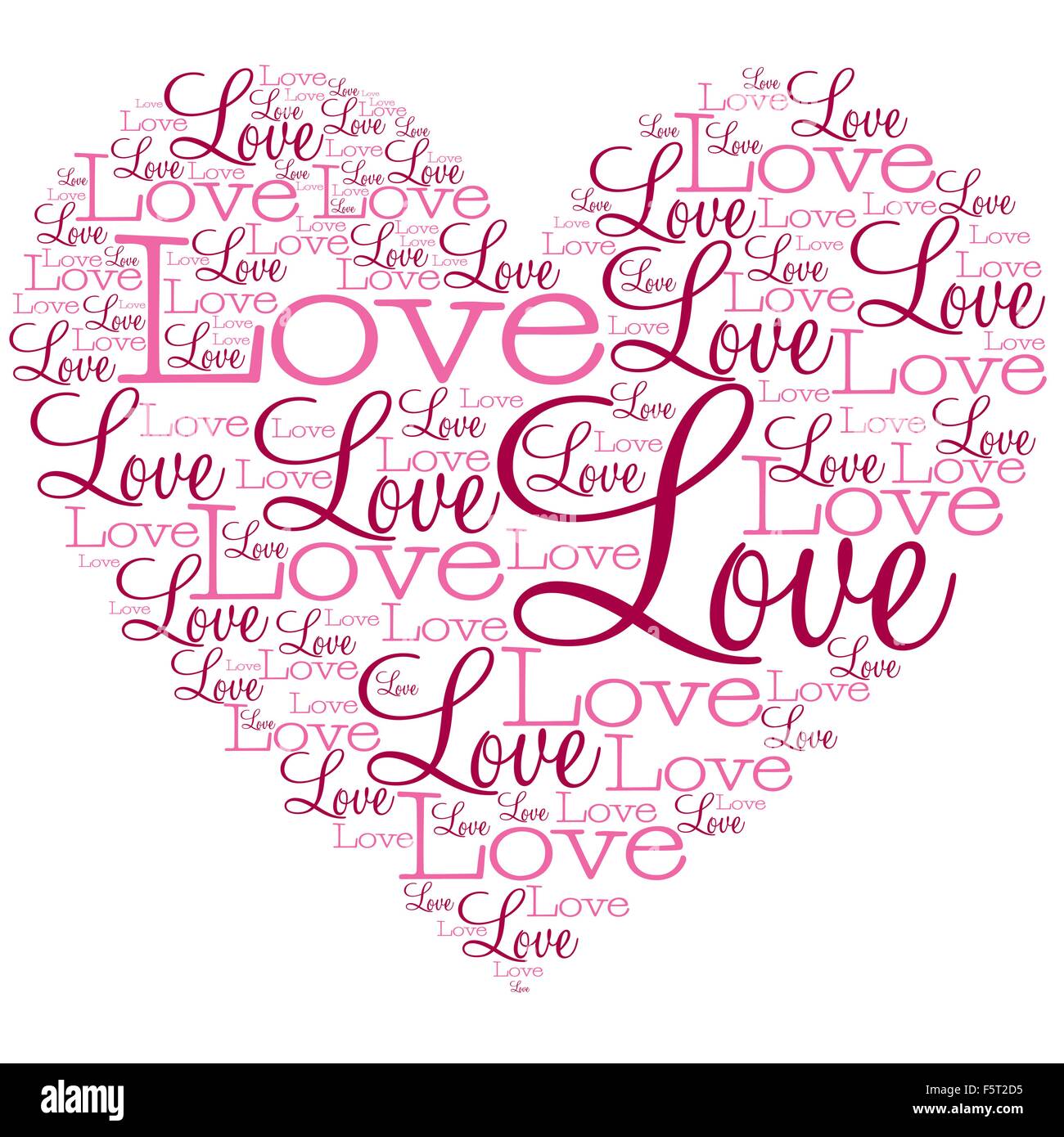 Heart made of words in vector format Stock Vector Image & Art - Alamy