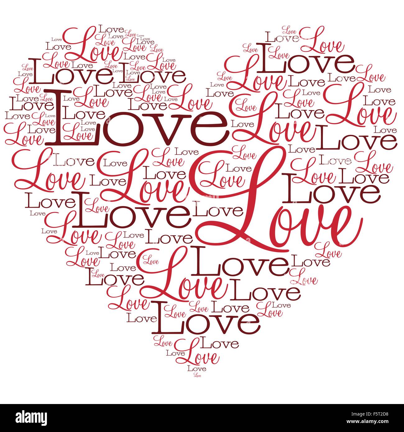 Heart made of words in vector format Stock Vector Image & Art - Alamy
