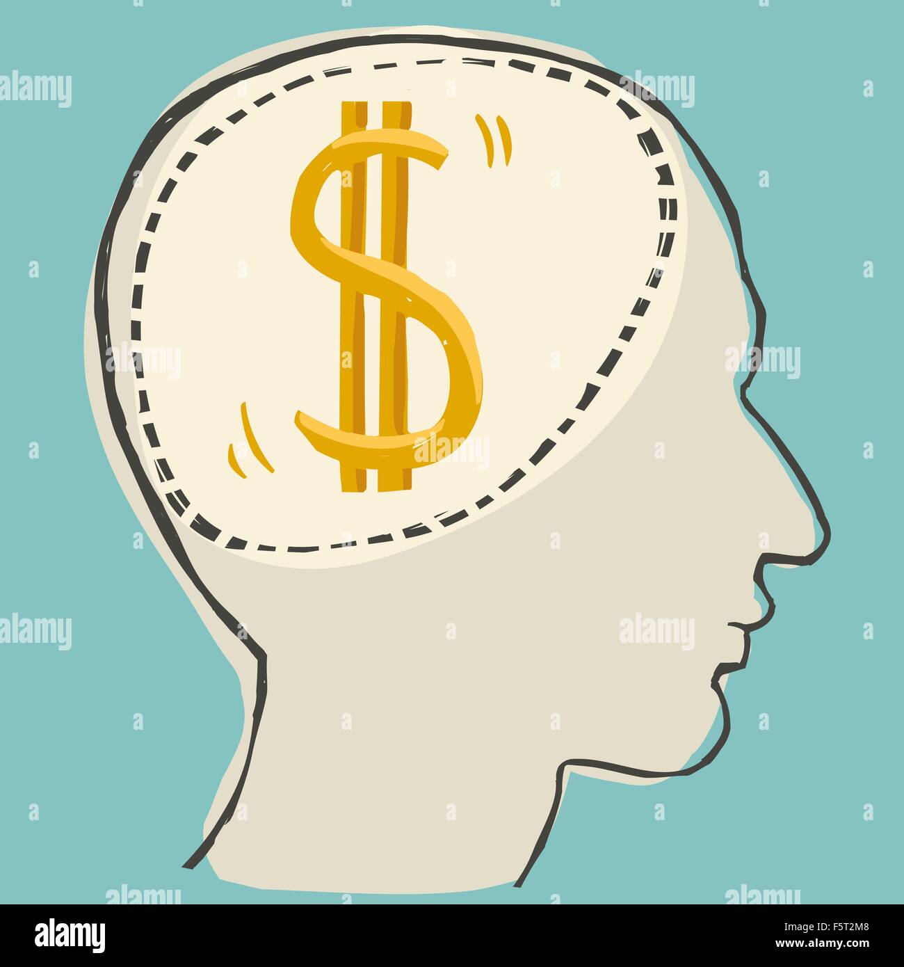 Thinking about money Stock Vector Image & Art - Alamy