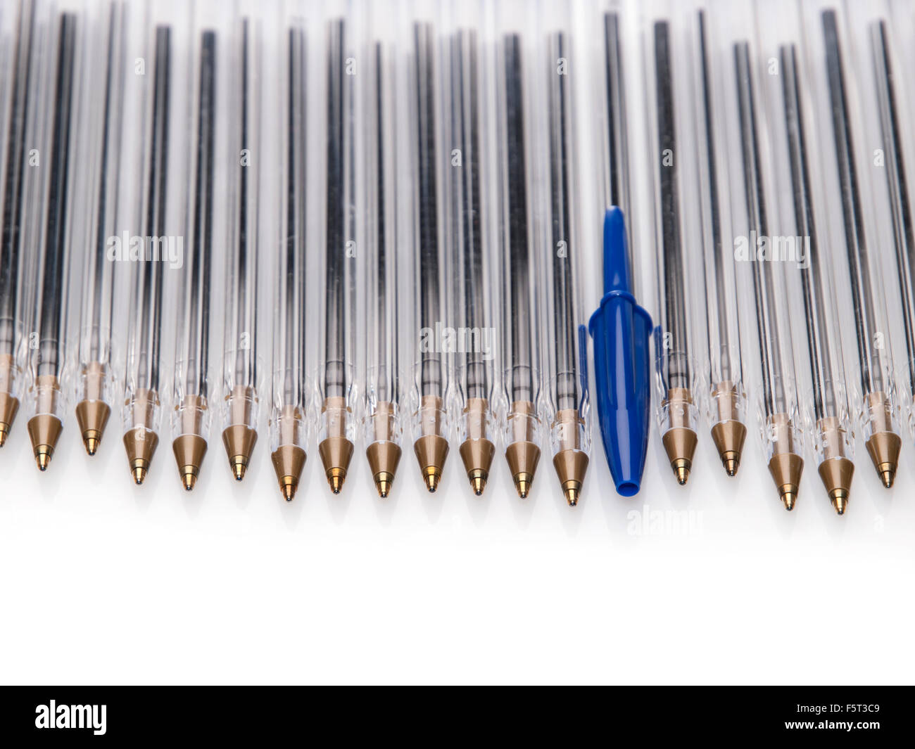 Bic Crystal Blue pens Stock Photo - Alamy