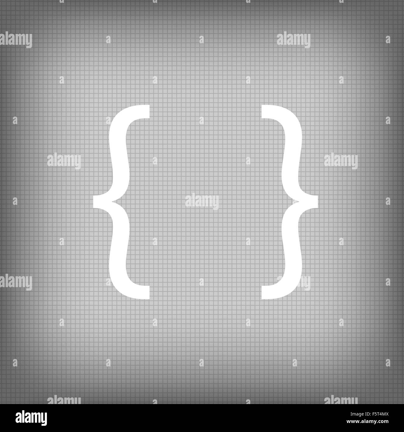 Curly Bracket Icon Stock Vector Image &amp; Art - Alamy