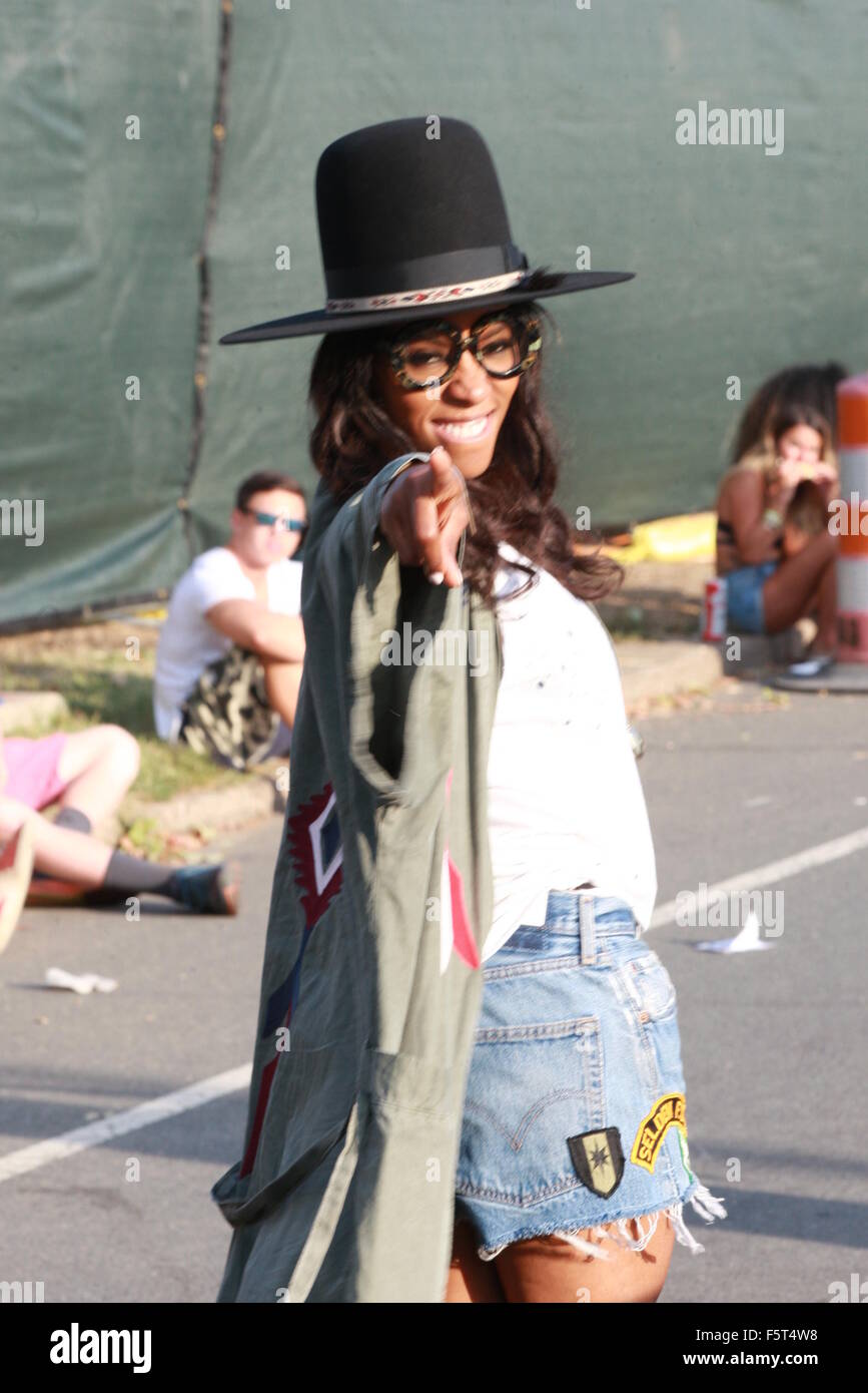 Stylist June Ambrose at Made In America - Day 1 Featuring: June Ambrose ...