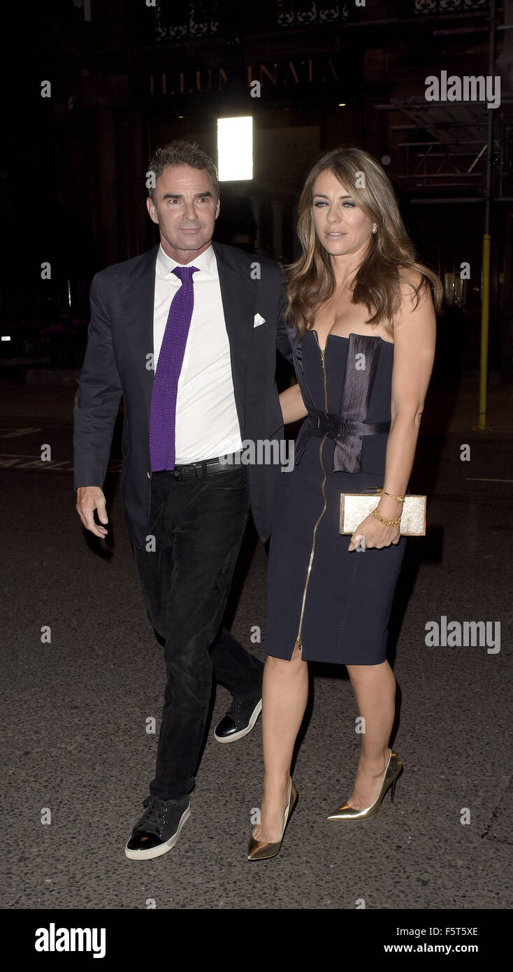 Amanda Wakeley private dinner with Vogue Featuring: Elizabeth Hurley ...