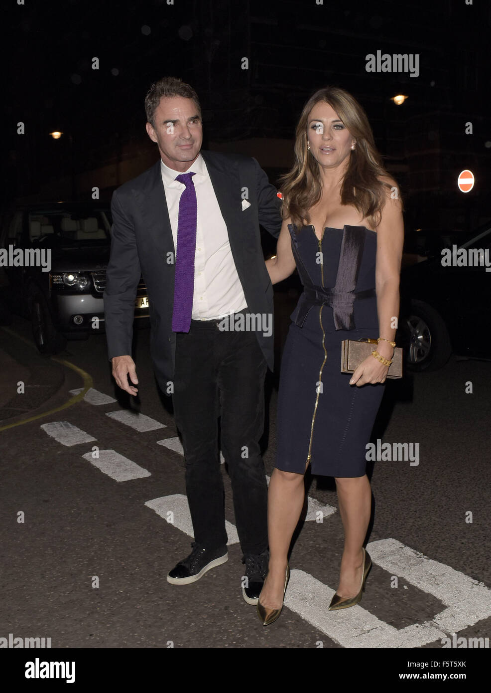 Amanda Wakeley private dinner with Vogue Featuring: Elizabeth Hurley ...