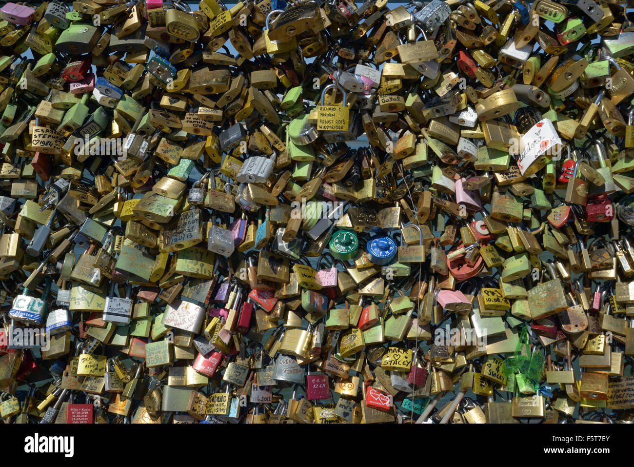 Bridge of Locks, Paris,France,Pont de arts,Love,French,Padlocks,Brass ...