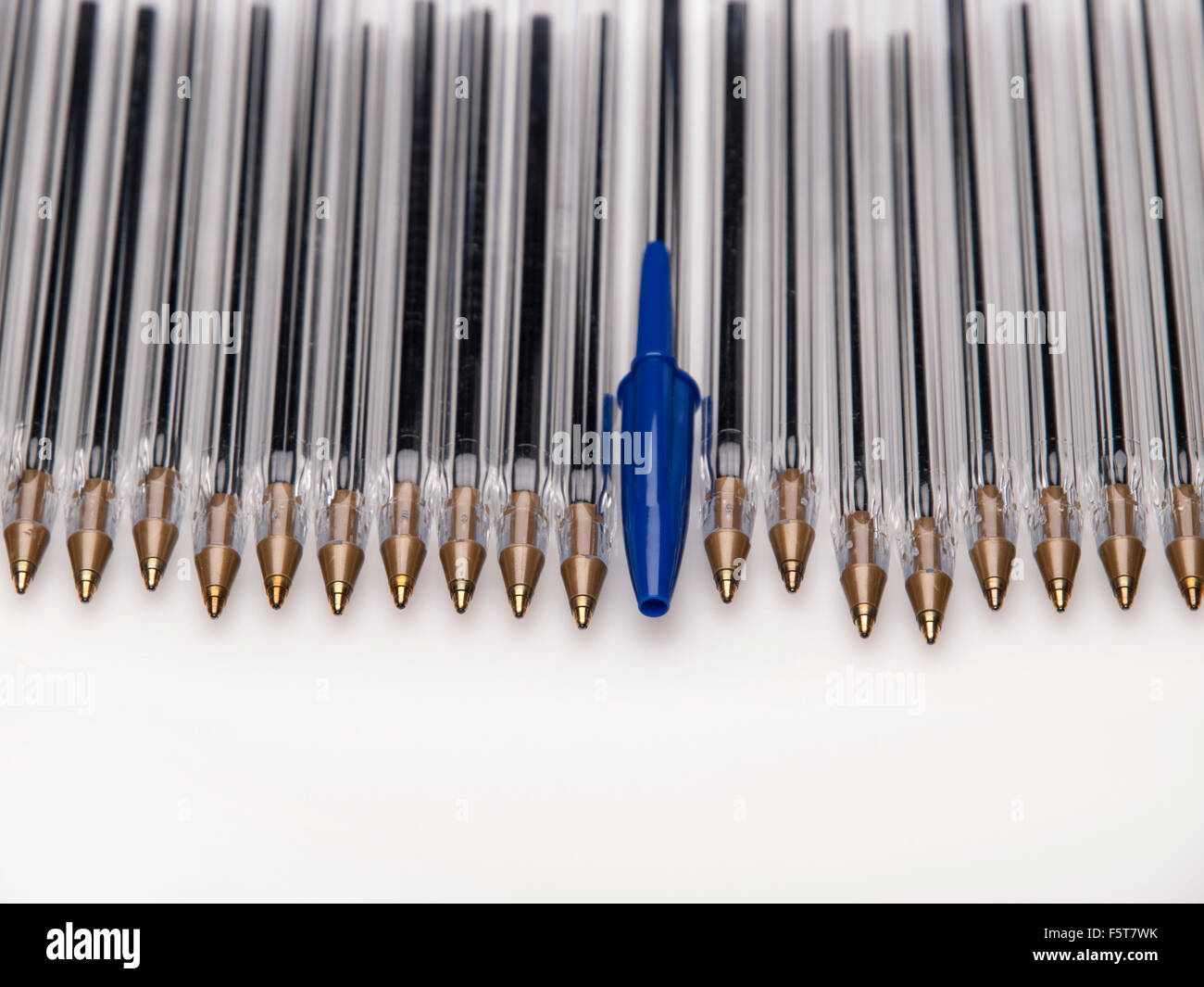 Bic Crystal Blue pens Stock Photo - Alamy