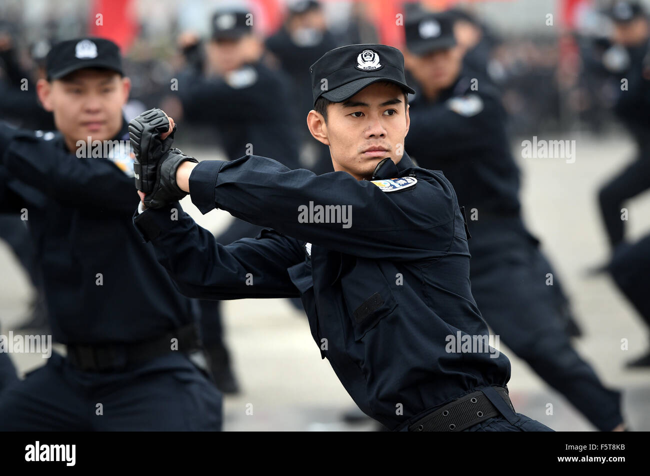 Zhengzhou, China's Henan Province. 9th Nov, 2015. SWAT team members ...