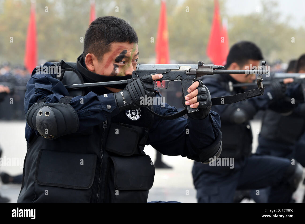Zhengzhou, China's Henan Province. 9th Nov, 2015. SWAT team members ...