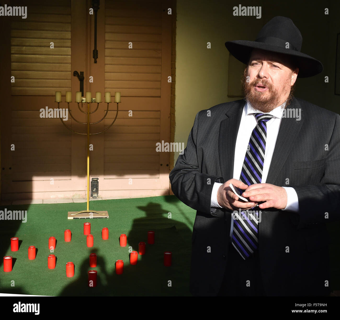 Brandenburg state rabbi Nachum Presman recites Kaddish (Jewish ...