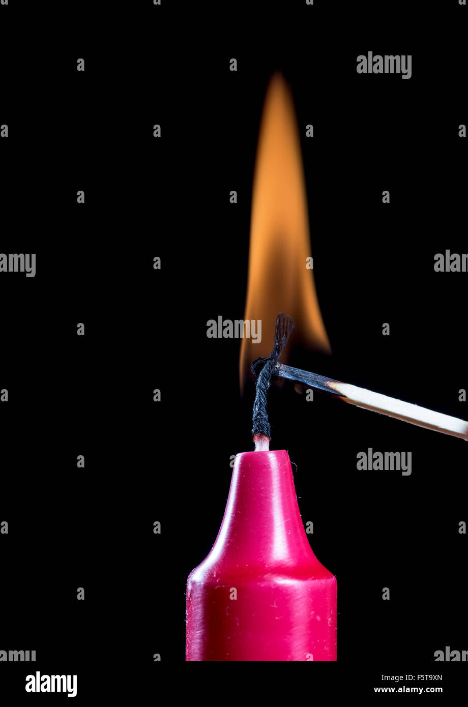 Burning wick stick hi-res stock photography and images - Alamy
