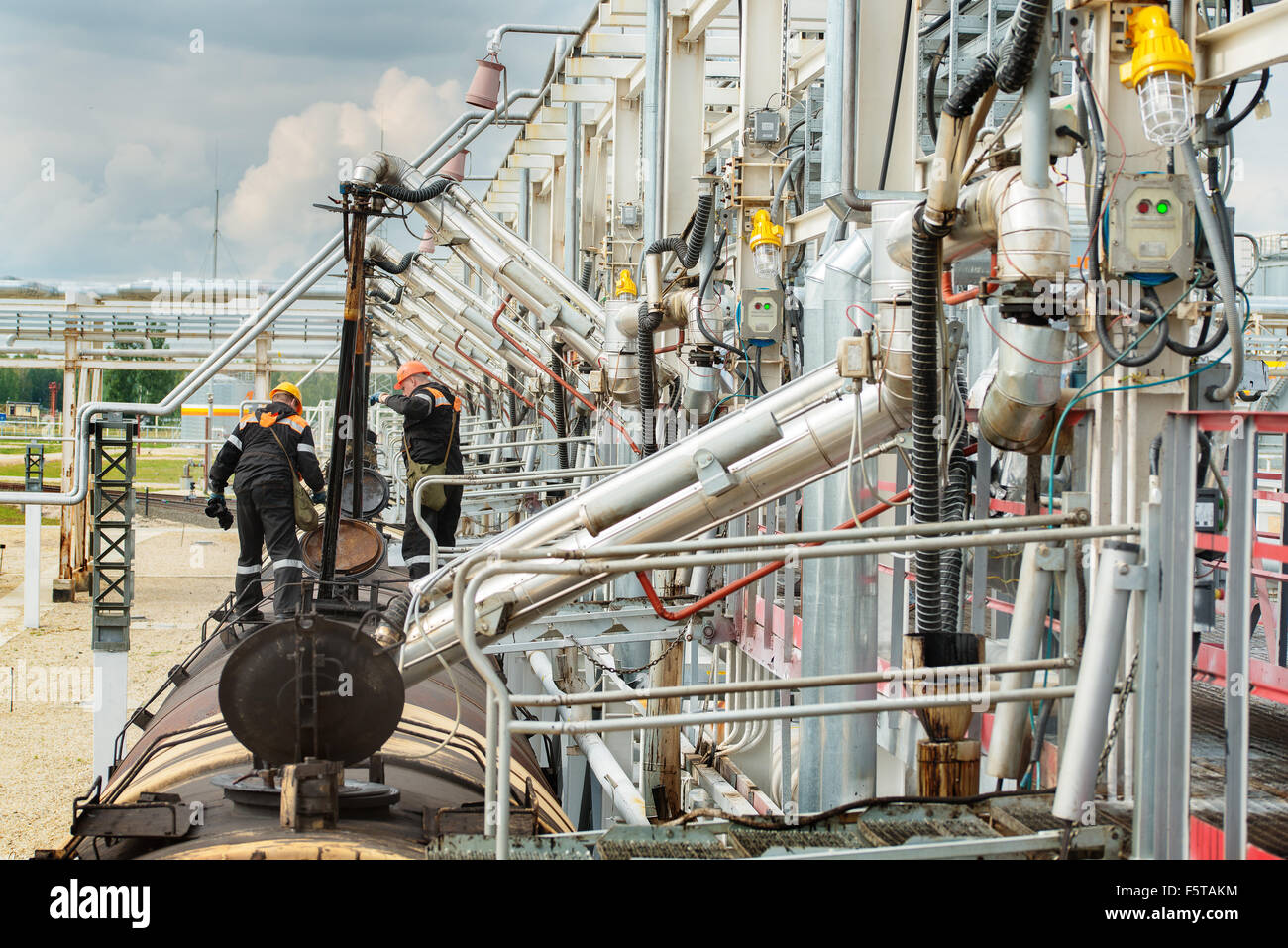 The industrial landscape Stock Photo - Alamy