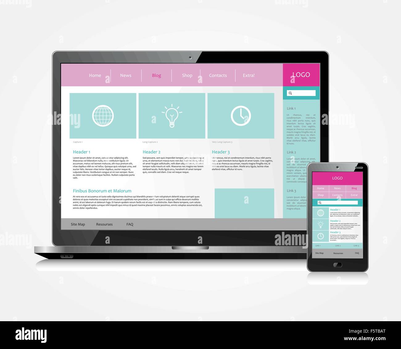 Adaptive Web Design Stock Vector Image And Art Alamy 